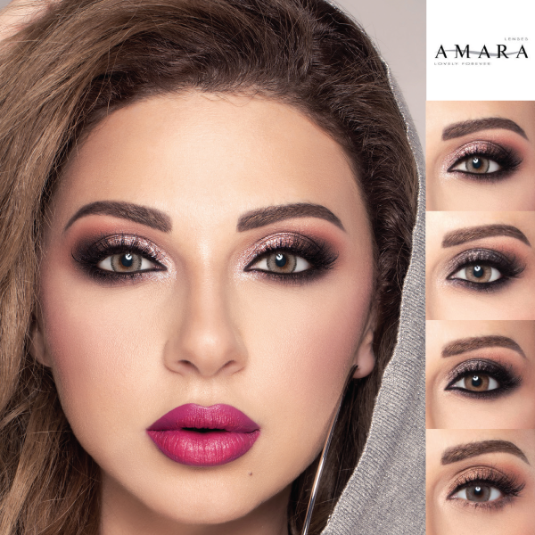 عدسات امارا عبوة من عدستين